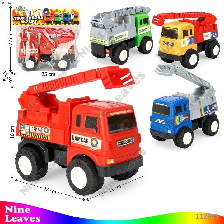 Jual Mainan Anak Truk Turntable Ladder F/W 20 cm Truk Tangga Skylift ...