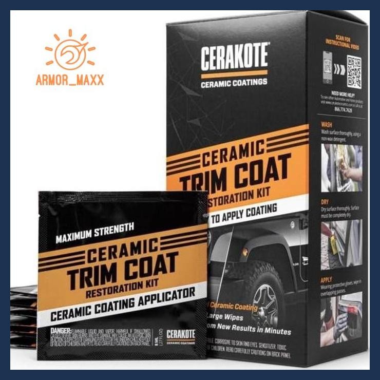 Jual Cerakote Creamic Trim Coat Kit Ceramic Coating Black Kit Plastic ...