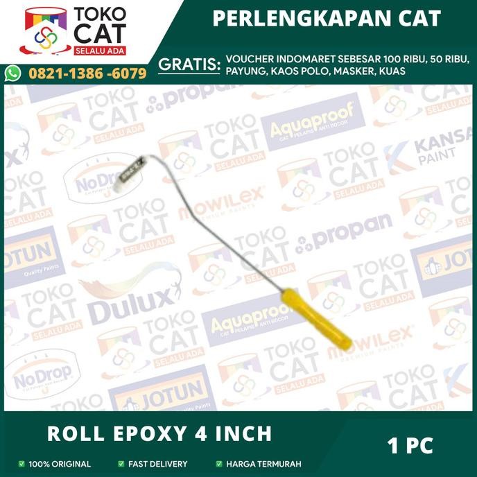 Jual new roll duroll epoxy 4"/ bulu kuas cat roll minyak / bulu roll ...