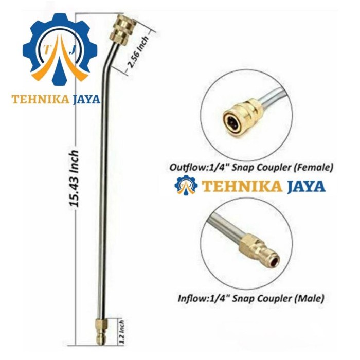 Jual Pipa Ekstension 35 CM Quick Rilis Drat In / Out 1/4 Inci | Shopee ...