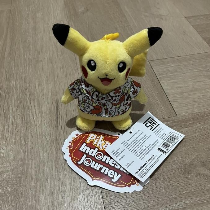 Jual Boneka Pikachu Batik Small / Kecil Original Pikachu Indonesia Journey Motif Magikarp ...