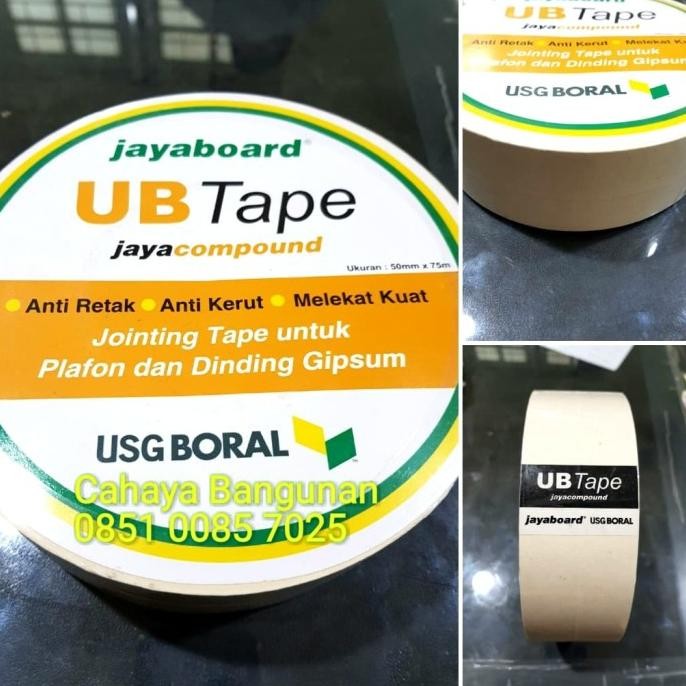 Jual JAYABOARD UBTAPE JOINTING PAPER UB TAPE LAKBAN KASSA KOMPON GIPSUM ...