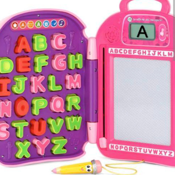 Jual LEAPFROG MR PENCIL GO WITH ME ALPHABET ABC BACKPACK PINK | Shopee ...