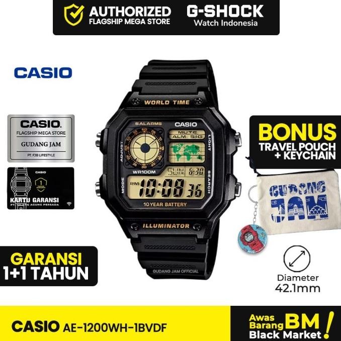 Jual Casio General Ae-1200Wh-1Bvdf Ae-1200Wh Ae-1200 Ae1200Wh Ae 1200Wh | Shopee Indonesia