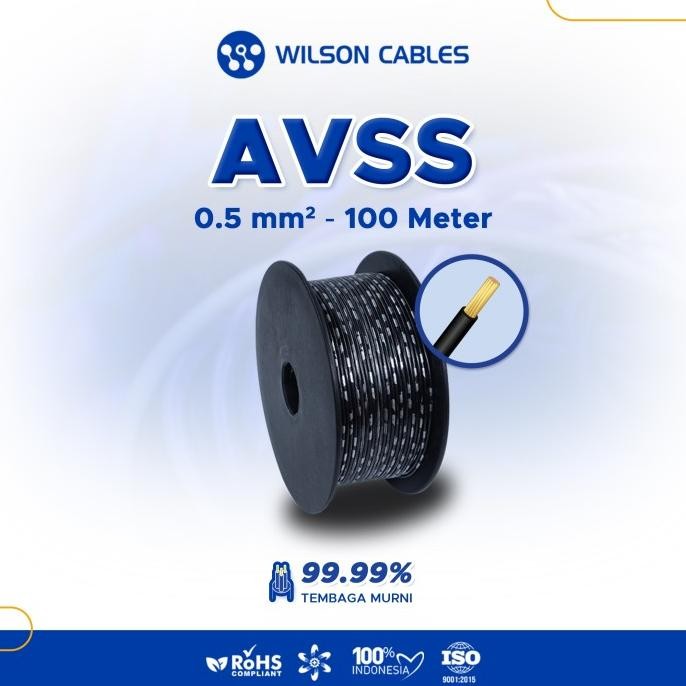 Jual Avss 0.5 Mm2 100 Meter - Kabel Otomotif Wilson Cables | Shopee Indonesia