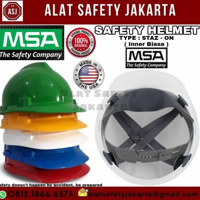 Jual Helm Proyek Msa Original Usa Inner Biasa / Helm Proyek Msa ...