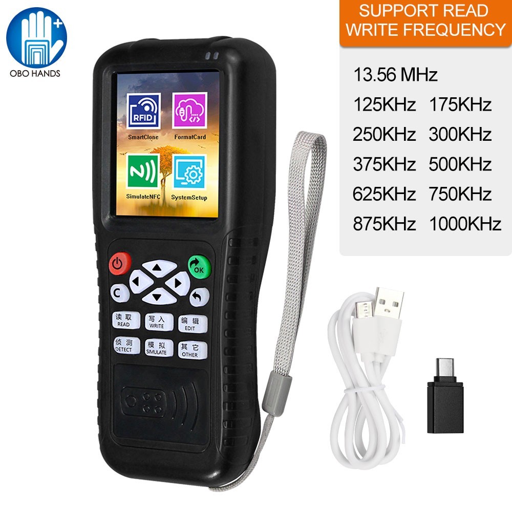 Jual RFID Duplicator 13.56 IC/ID Card Reader Writer Cloner | Shopee ...