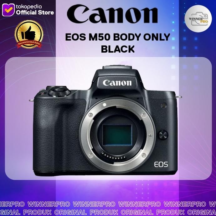 Jual Canon Eos M50 Body Only Black | Shopee Indonesia