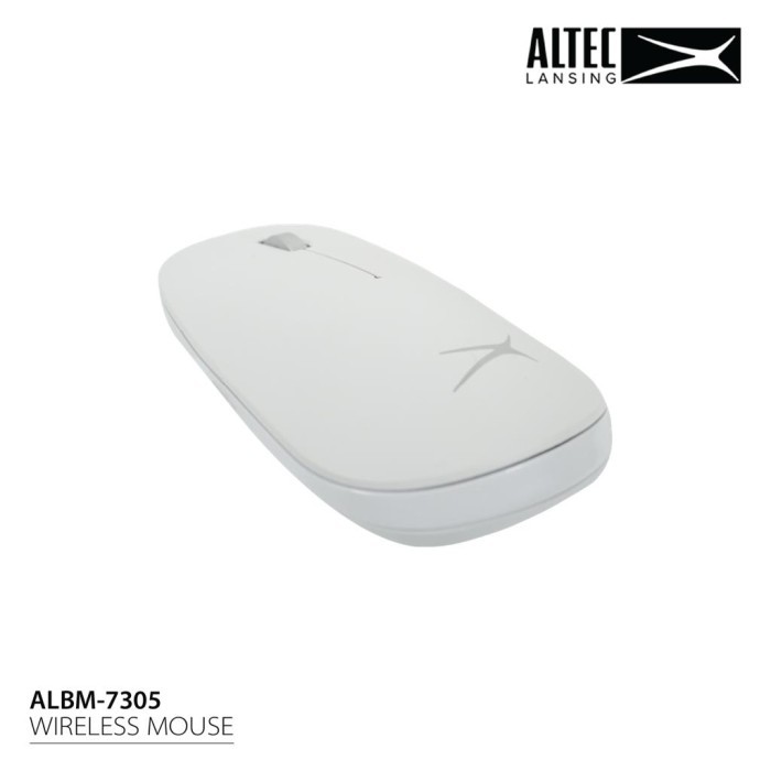 Jual Altec Lansing Slim Mouse Wireless ALBM7305 White | Shopee Indonesia