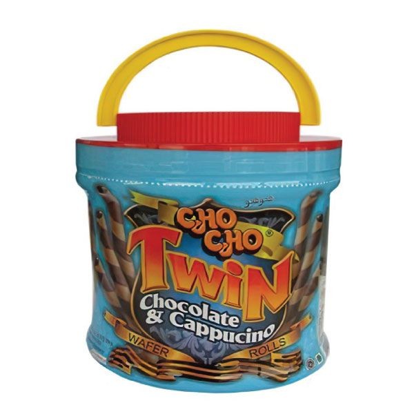 Jual CHO CHO WAFER STICK TWIN CHOCO CAPPUCINO TOP 500 GR | Shopee Indonesia