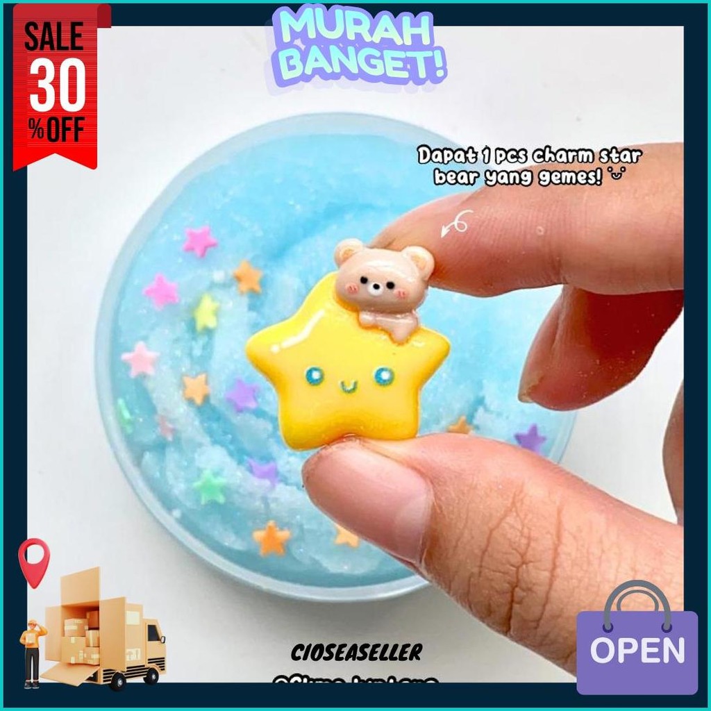 Jual Cloud Slime Twinkle Little Star By Slime Bintaro || Premium Slime ...