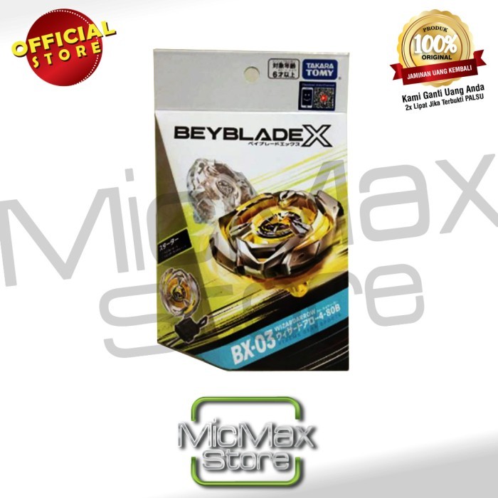 Jual TAKARA TOMY Beyblade X S1 BX03 BX-03 Starter Wizard Arrow 4-80B 910473 | Shopee Indonesia