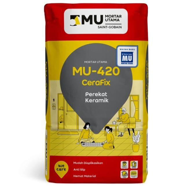 Jual Promo Mu 420 Perekat Keramik 25kg Mortar Utama COD | Shopee Indonesia