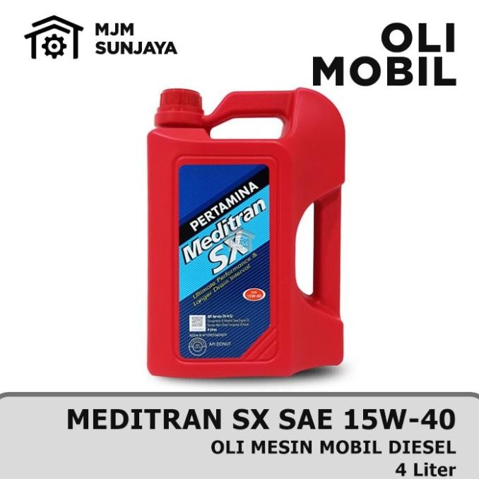 Jual Oli Mesin Pertamina Meditran SX SAE 15W-40 4 Liter Diesel Solar Galon 4Liter 15W40 Mineral ...