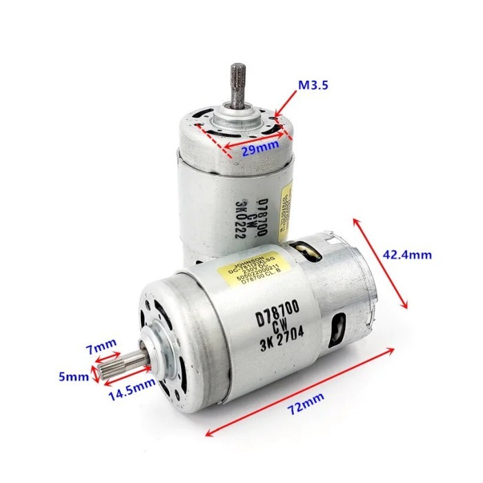 Jual ORIGINAL JOHNSON 220V 13000RPM HIGH SPEED 775 DC MOTOR DC220V 230V ...