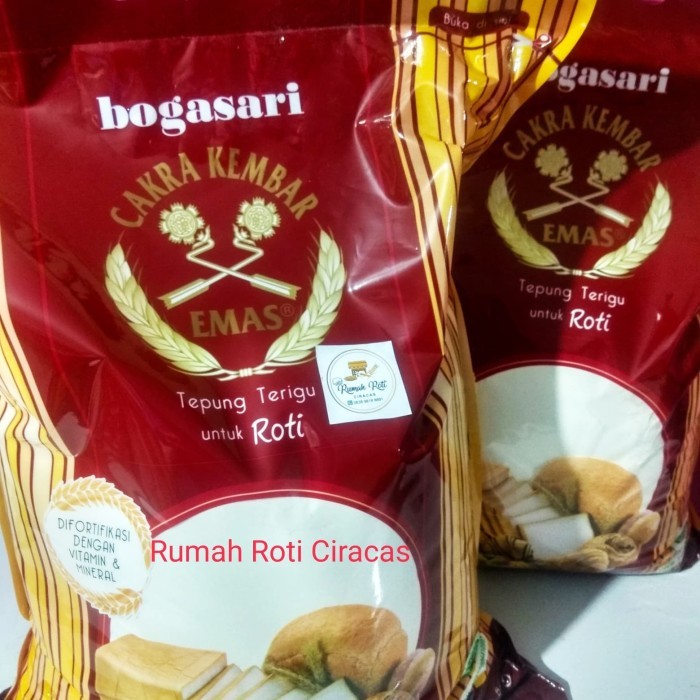 Jual Promo!! Tepung Cakra Kembar Emas 5Kg Premium Terigu 5 Kg Protein ...