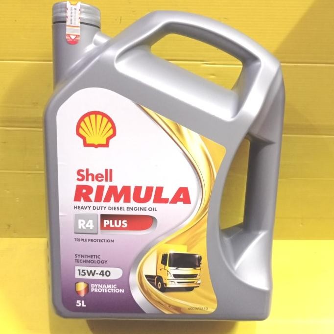 Jual oli shell R4X Rimula SAE 15W-40 asli kemasan 5 liter khusus gosend ...