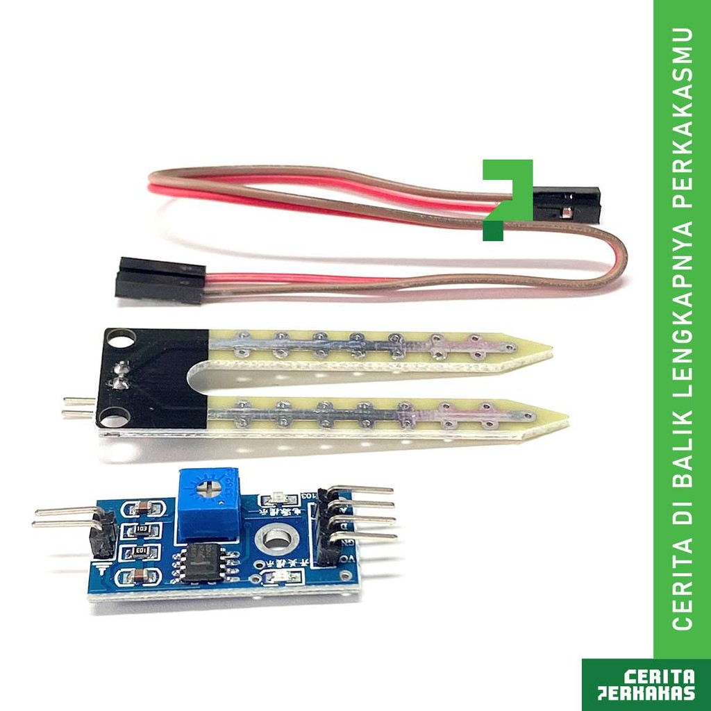 Jual Sensor Modul Kelembaban Tanah CP / Module Deteksi Soil Moisture ...