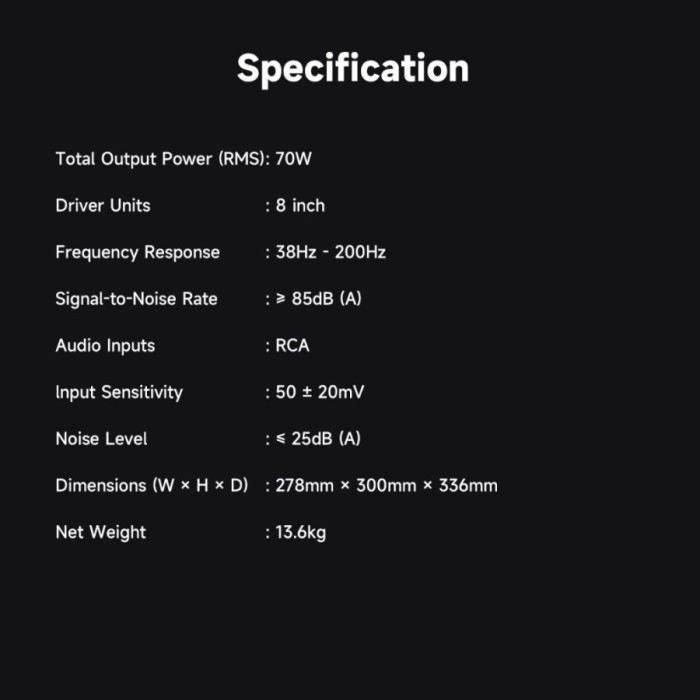 Jual Edifier T5 T 5 Powered Active Subwoofer 70w RMS Active Woofer with ...