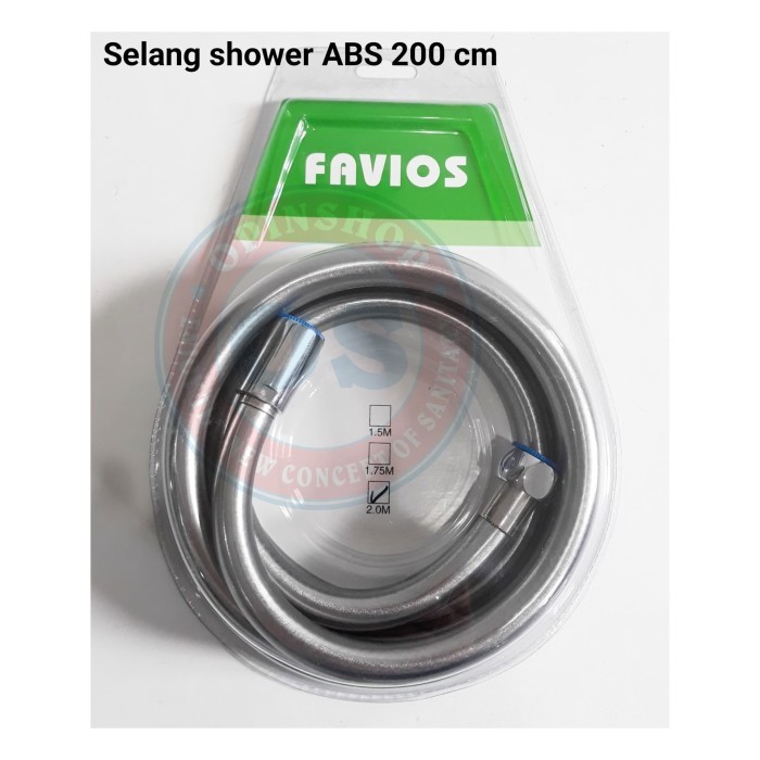 Jual Selang shower mandi panjang 200 cm pvc tebal abu abu kilap Os-20001 cm | Shopee Indonesia