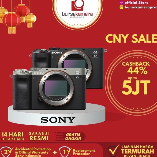 Jual Sony Alpha A7C / A 7C / A7 C Body Only Black Hitam Original Resmi ...