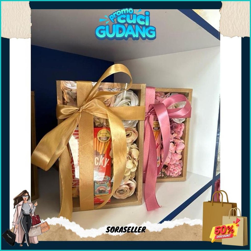 Jual Box Gift Cokelat Pocky Bunga / Kado Valentine /Kado Wisuda ...