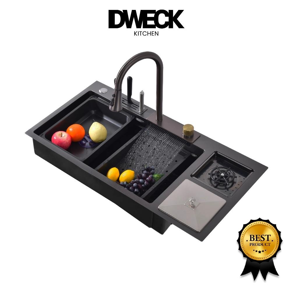 Jual Kitchen Sink Stainless Luxury Black Besar / Bak Cuci Piring Hitam ...