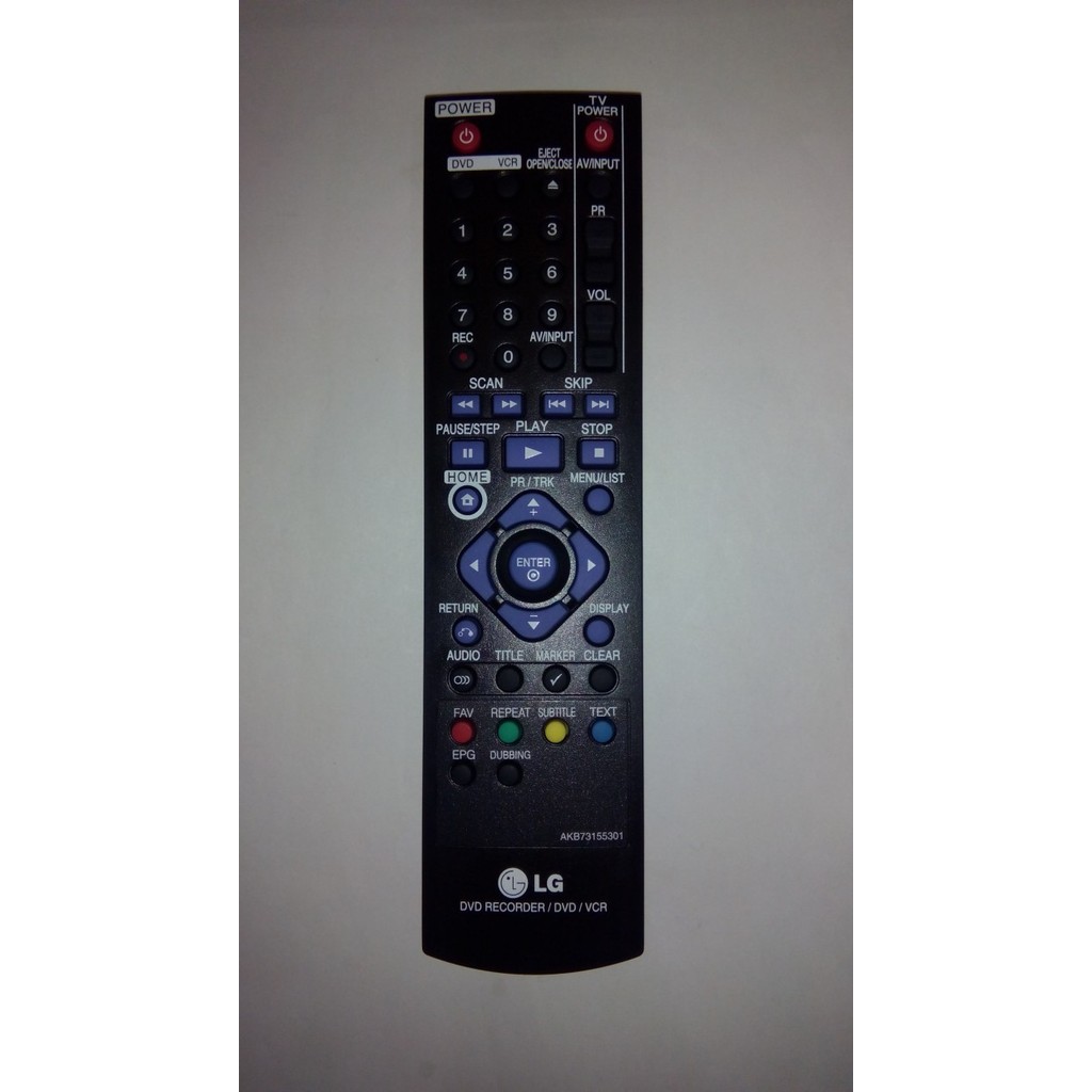 Jual REMOT/REMOTE LG DVD RECORDER/DVD/VCR AKB73155301 ORI/ORIGINAL/ASLI ...