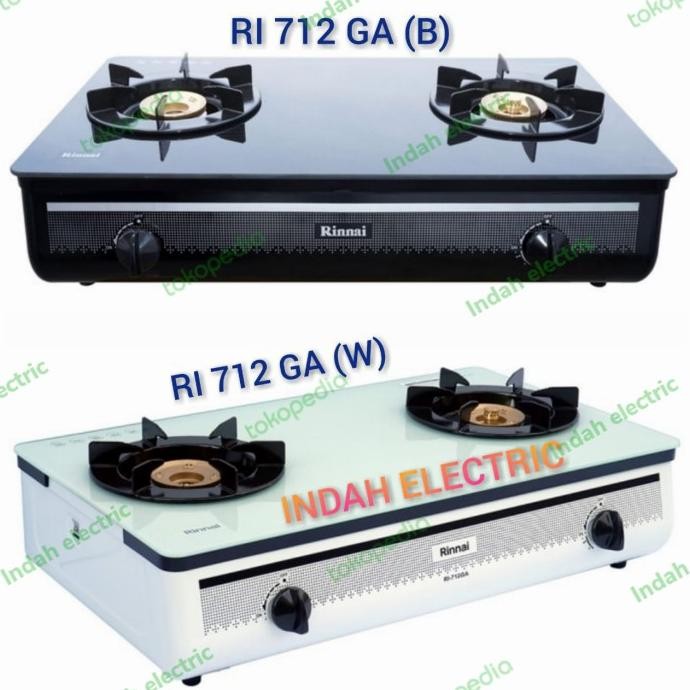 Jual Kompor Gas Rinnai Ri 712 Ga (B) Api Lilin -Kaca | Shopee Indonesia