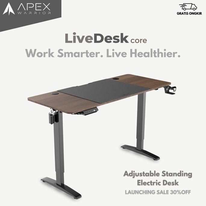 Jual Livedesk Core Sit Standing Meja Electric Adjustable Work Gaming ...