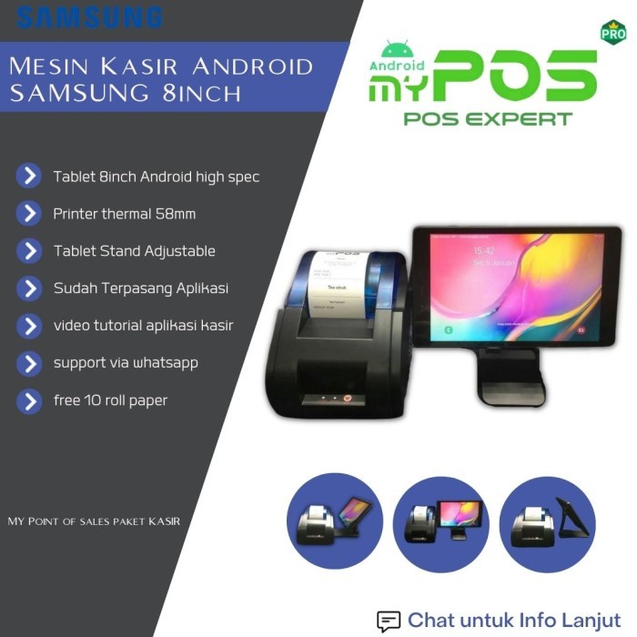 Jual Mesin Kasir Android Samsung Tab A8 - Paket Printer | Shopee Indonesia