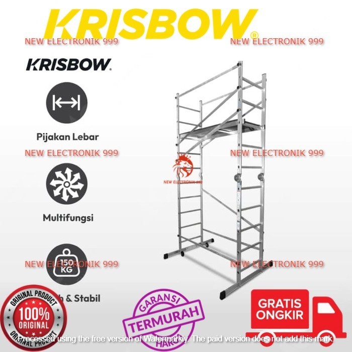 Jual KRISBOW SCAFFOLDING ALUMINIUM MULTIPURPOSE 3MTR 10104313 | Shopee ...