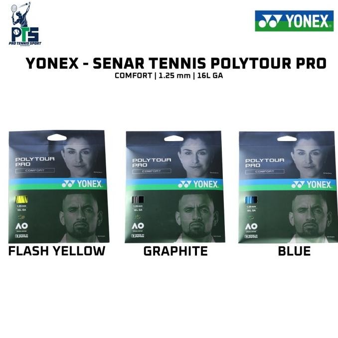 Jual Senar Tenis String Yonex POLYTOUR PRO 125 16L GA 1.25mm Made in ...