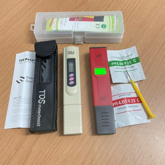 Jual Paket Alat Ukur PH meter dan TDS 3 Digital Akuarium BackLight ATC | Shopee Indonesia