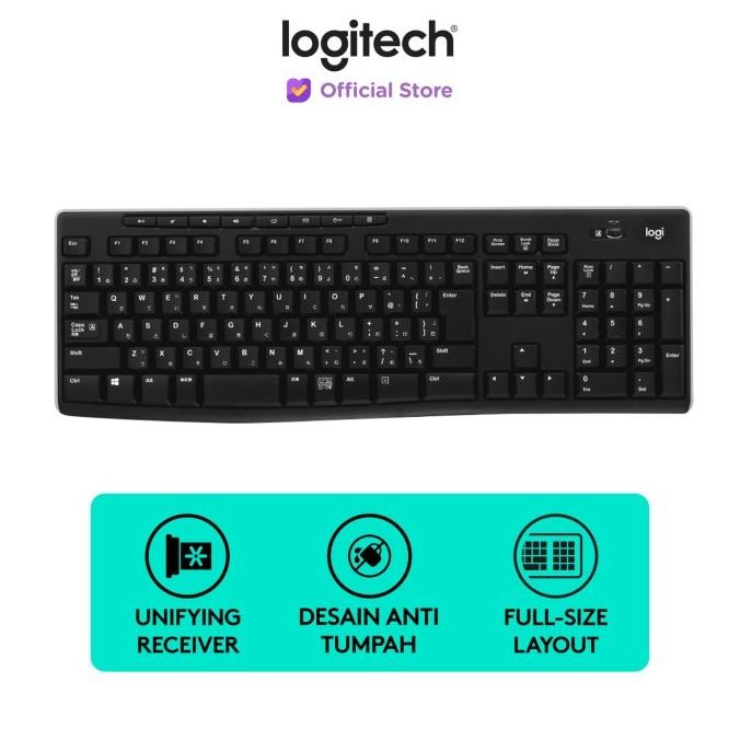 Jual Logitech K270 Keyboard Wireless Full Size | Shopee Indonesia