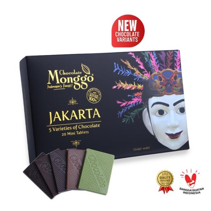 Jual Chocolate Monggo | Oleh Oleh Jakarta Cokelat Box 4 Rasa | Ondel ...