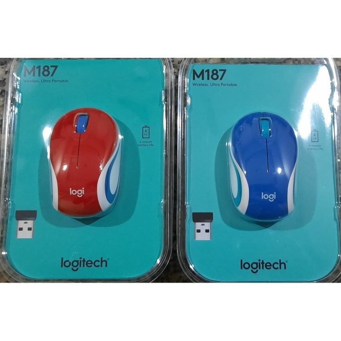 Jual Logitech M187 Wireless Mini Mouse Original Garansi Resmi | Shopee ...