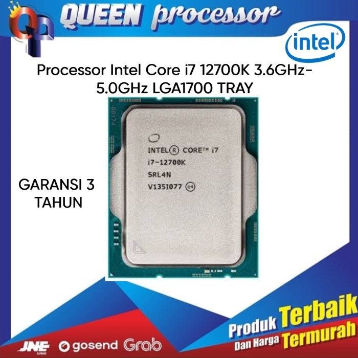 Jual PROCESSOR INTEL CORE I7 12700K TRAY SOCKET LGA1700 3.6GHz | Shopee ...