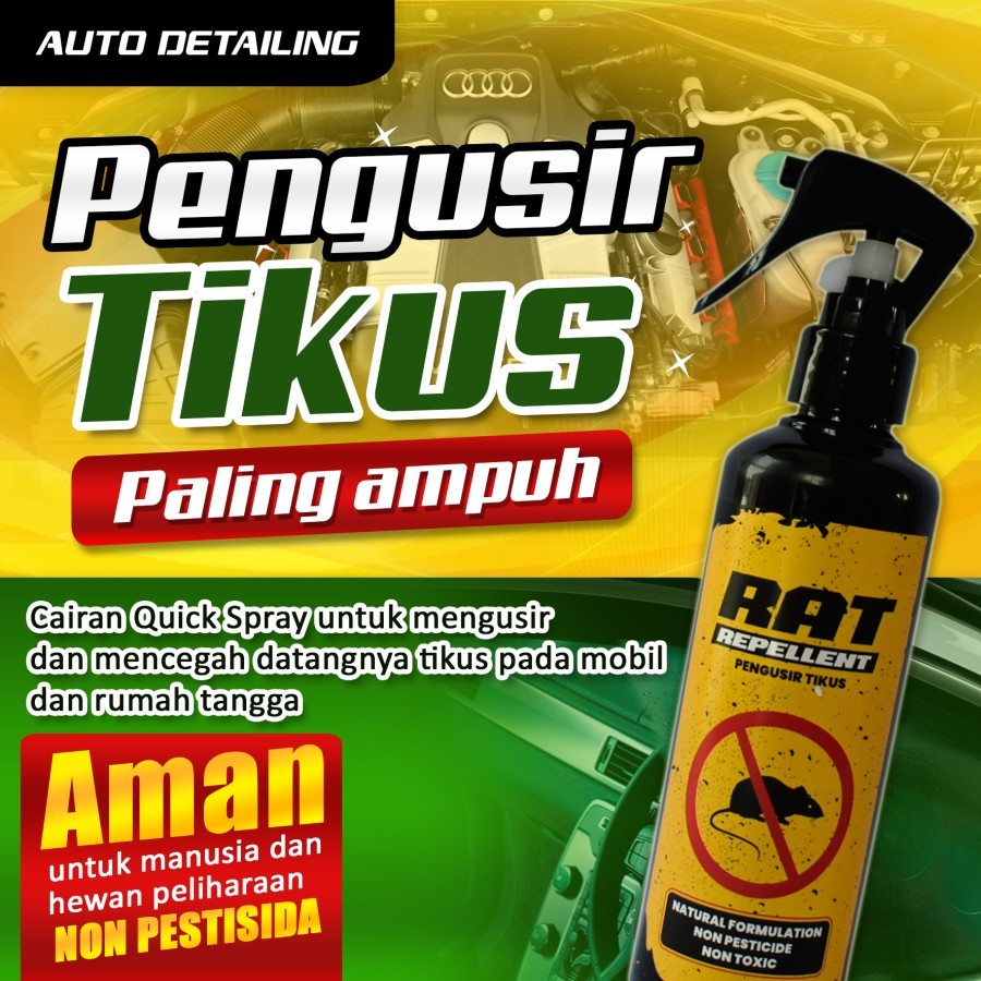 Jual Semprotan Pengusir Tikus Alami Obat Anti Tikus Ampuh Mobil dan ...