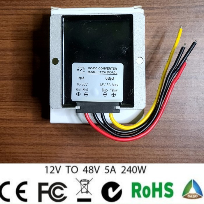 Jual Starlink Step Up 12V to 48V - 5A 240W DC Power Converter Voltage ...