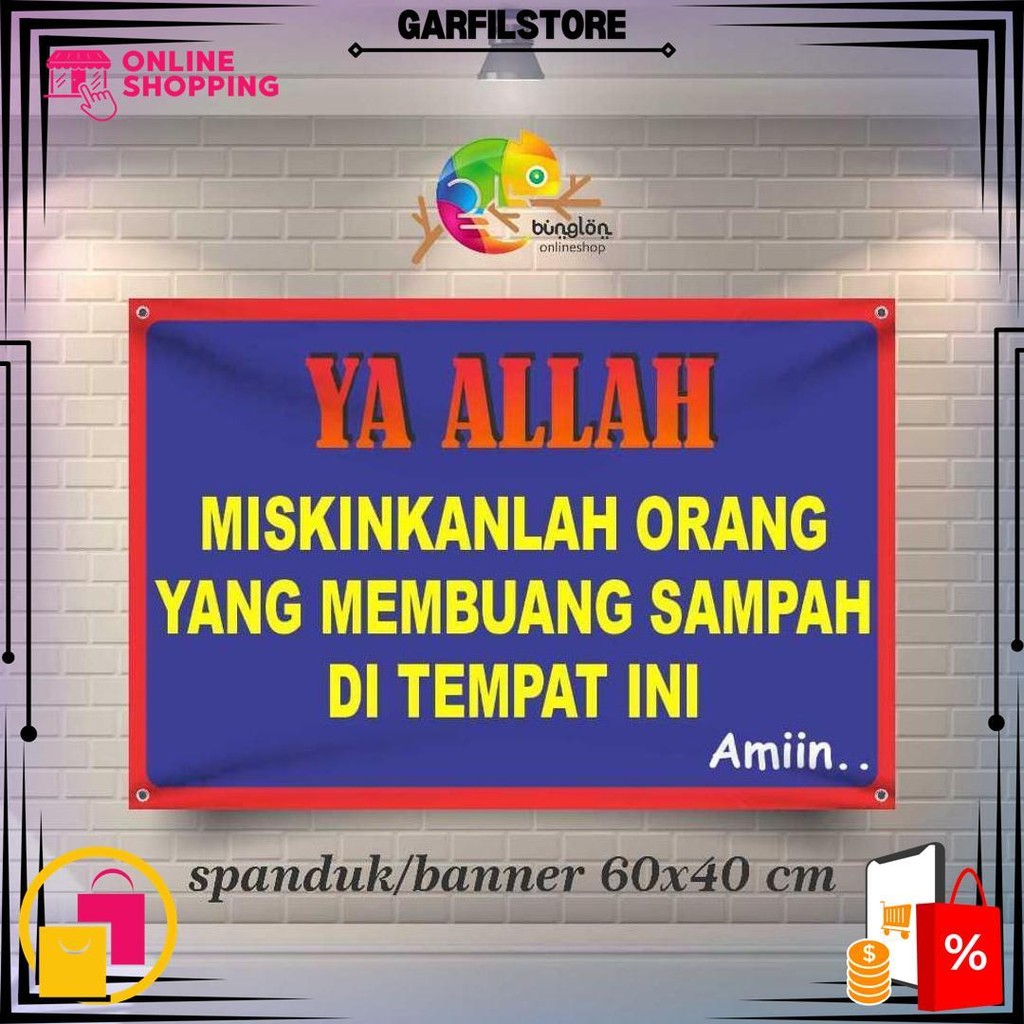 Jual Spanduk Banner Awas Viral Area Ini Terpasang Cctv Dan Alarm 24 Jam ...