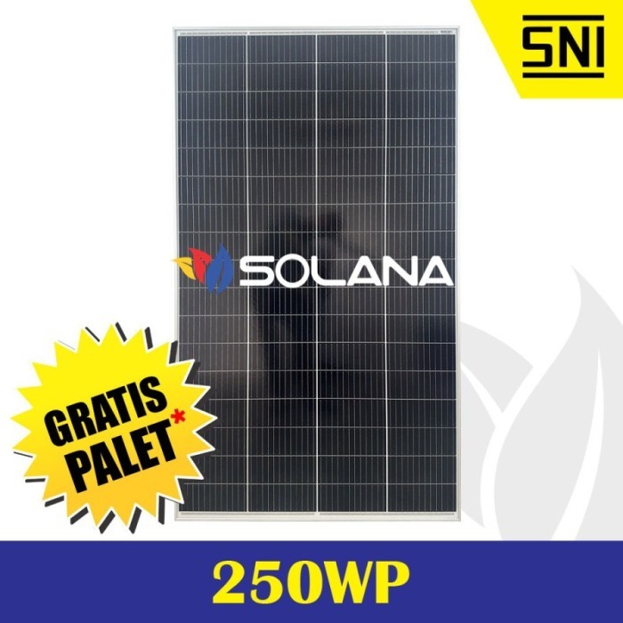 Jual SOLAR PANEL SOLAR CELL PV MODUL P12 250W BLACK MONO CRYSTALLINE ...