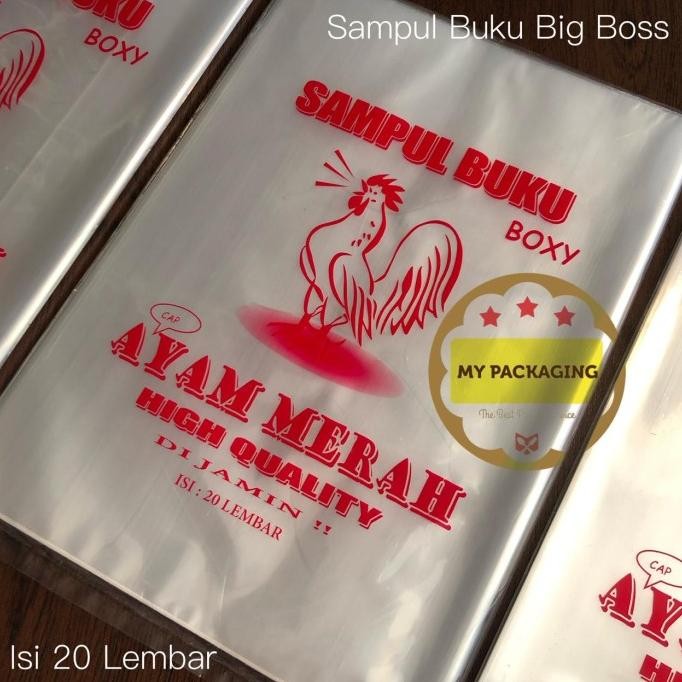 Jual yang dicari] Sampul Buku Plastik Big Boss Cap AYAM MERAH 20 lembar ...