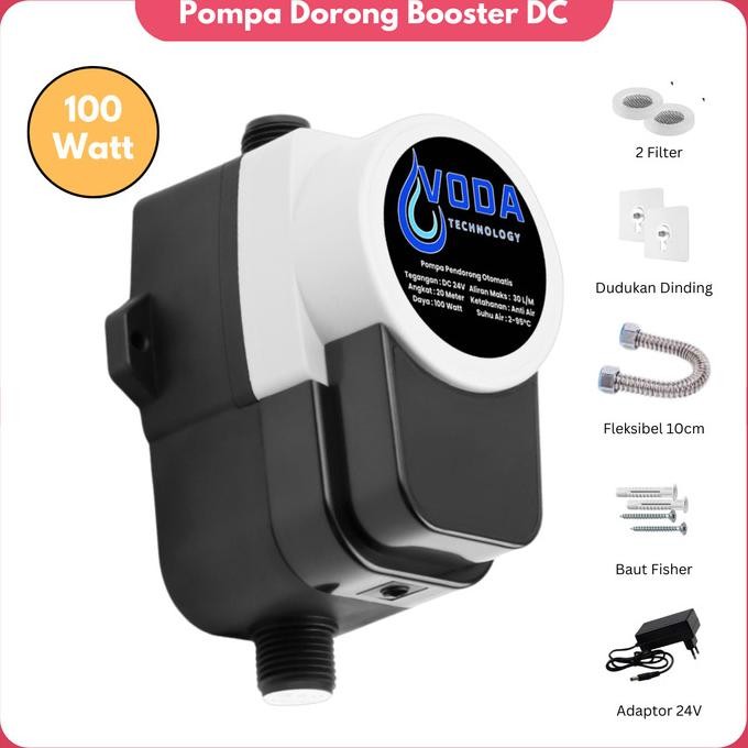 Jual Pompa Pendorong Air Otomatis DC 24V Booster Pump 100 Watt Pompa ...