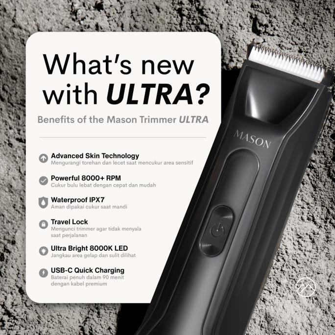 Jual (Tobe) The Mason Trimmer Ultra (Alat Cukur Bulu Kemaluan/Area ...