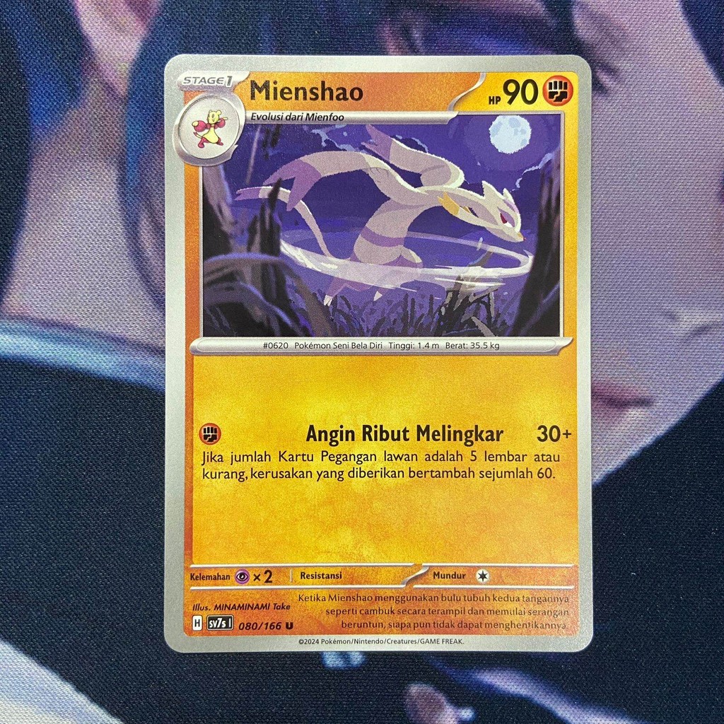 Jual pokemon (ID) mienshao - SV7s 080/166 - U | Shopee Indonesia