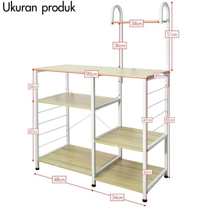Jual BG SPORT RAK SERBAGUNA RAK DAPUR RAK MICROWAVE MINIMALIS MODEL ...