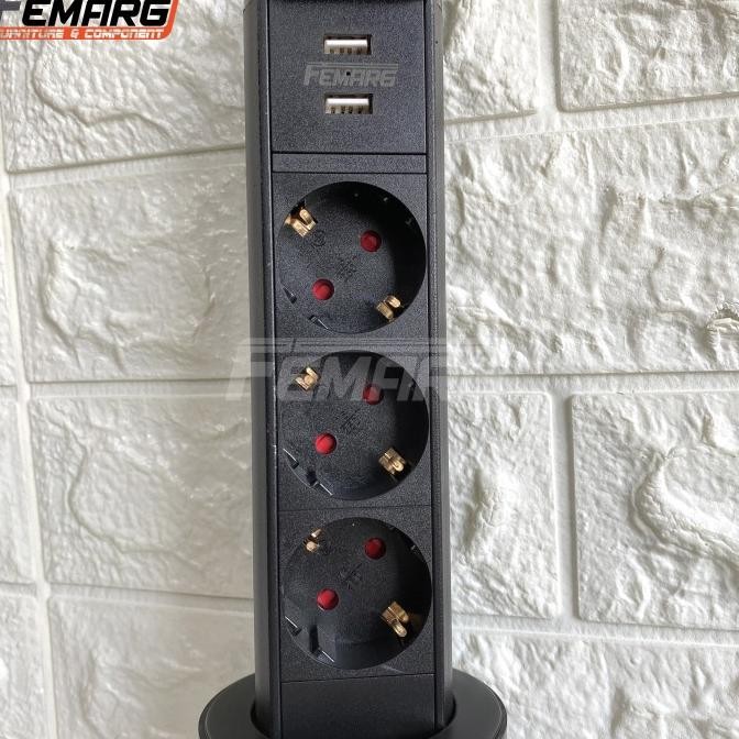 Jual pop-up multi socket FEMARG | stop kontak meja office tarik hidden ...