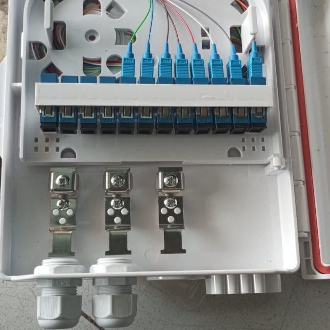 Jual odp 8 core kosongan lengkap splitter 1:8 plc fiber optik | Shopee ...