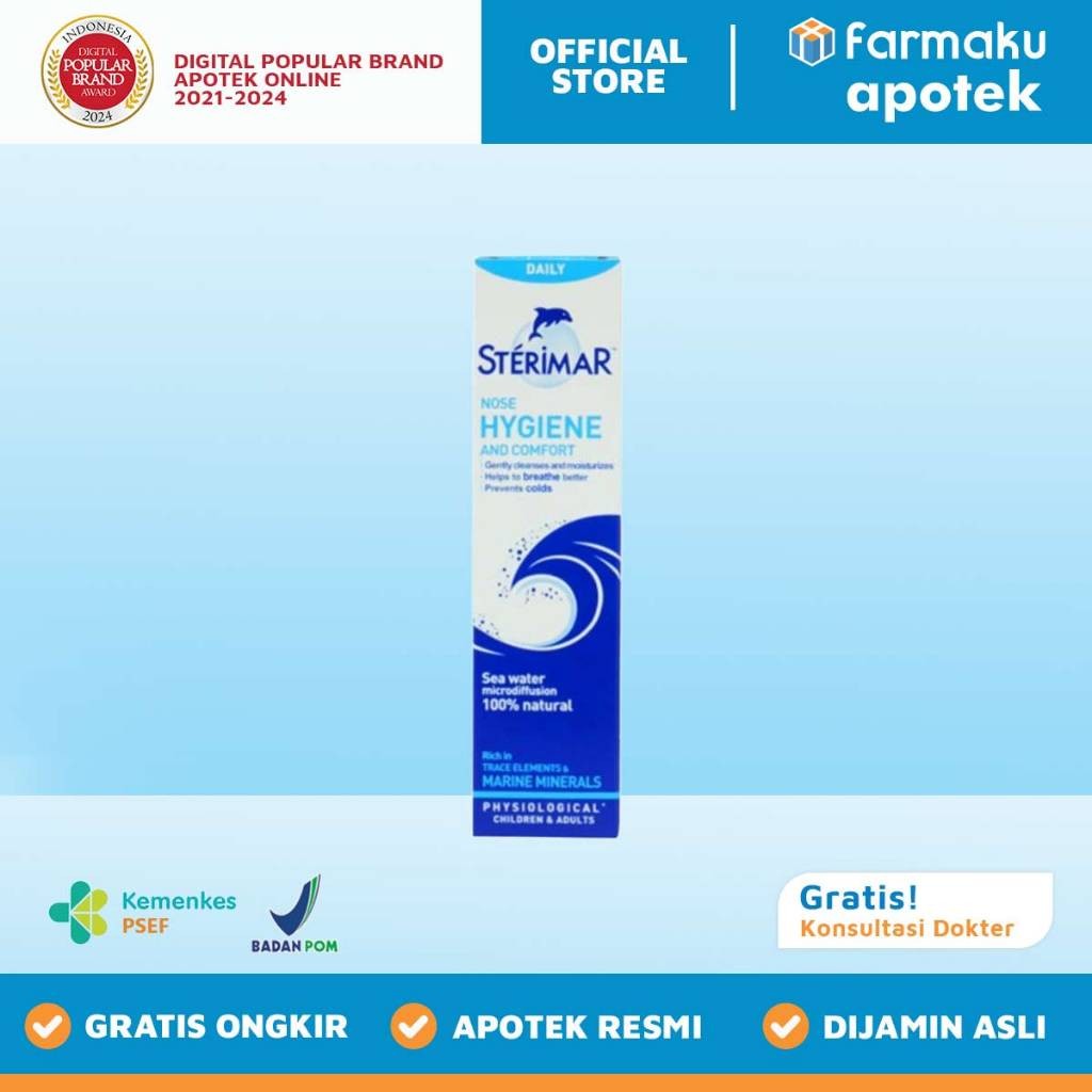 Jual Sterimar Nose Hygiene And Comfort Nasal Spray 50 ml | Shopee Indonesia